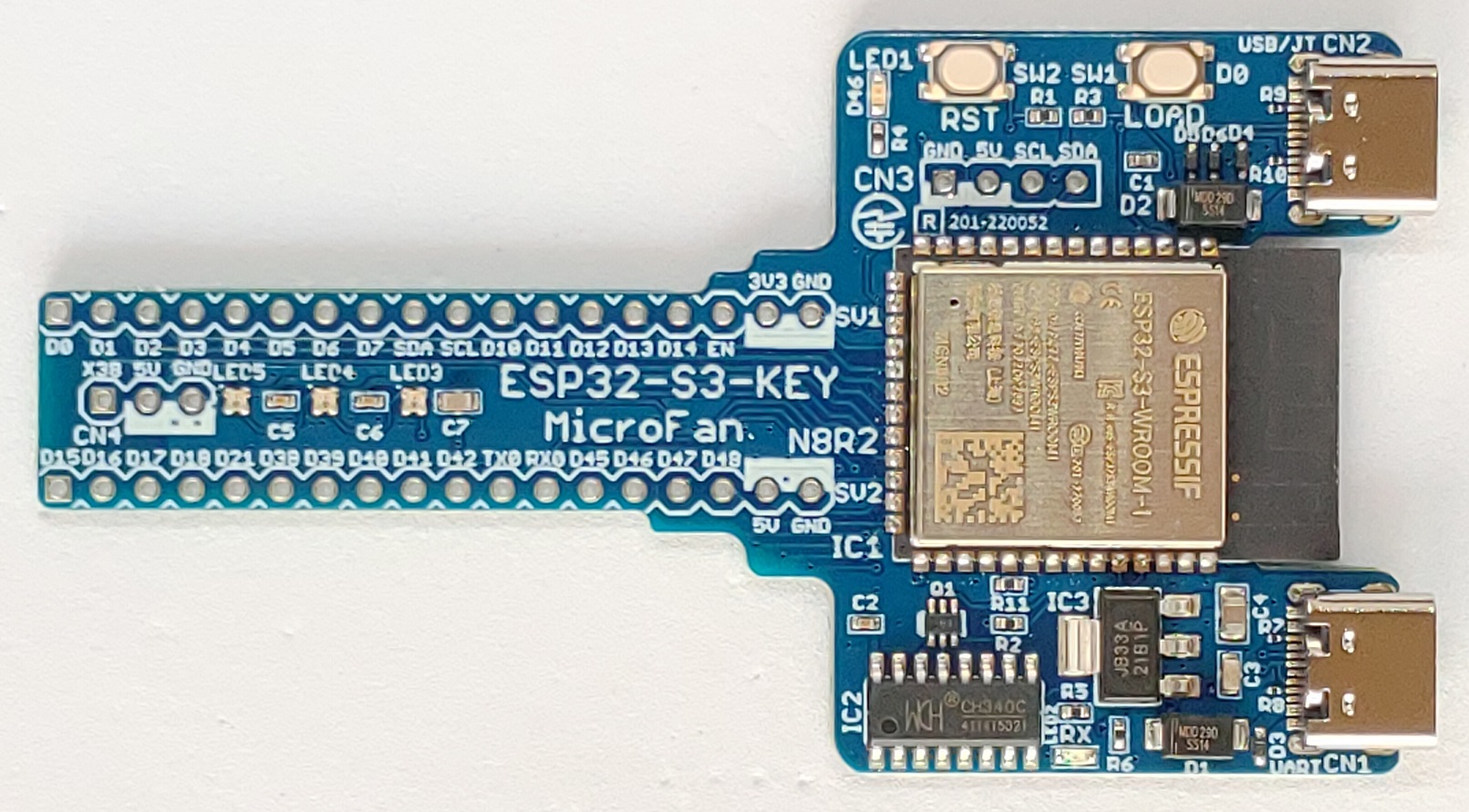 ESP32-S3-KEY-R2 – マイクロファン ラボ