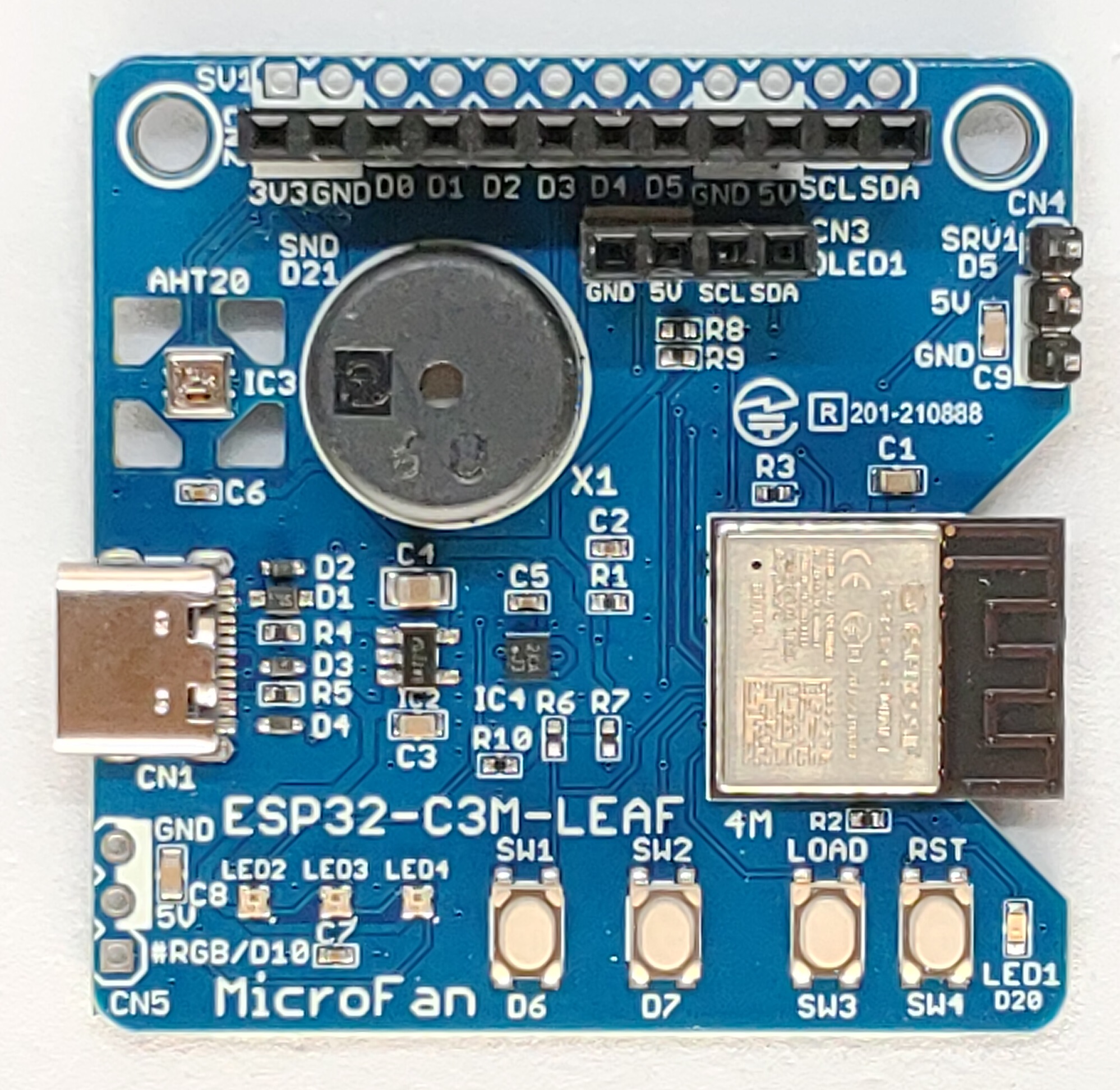 ESP32-C3M-LEAF – マイクロファン ラボ
